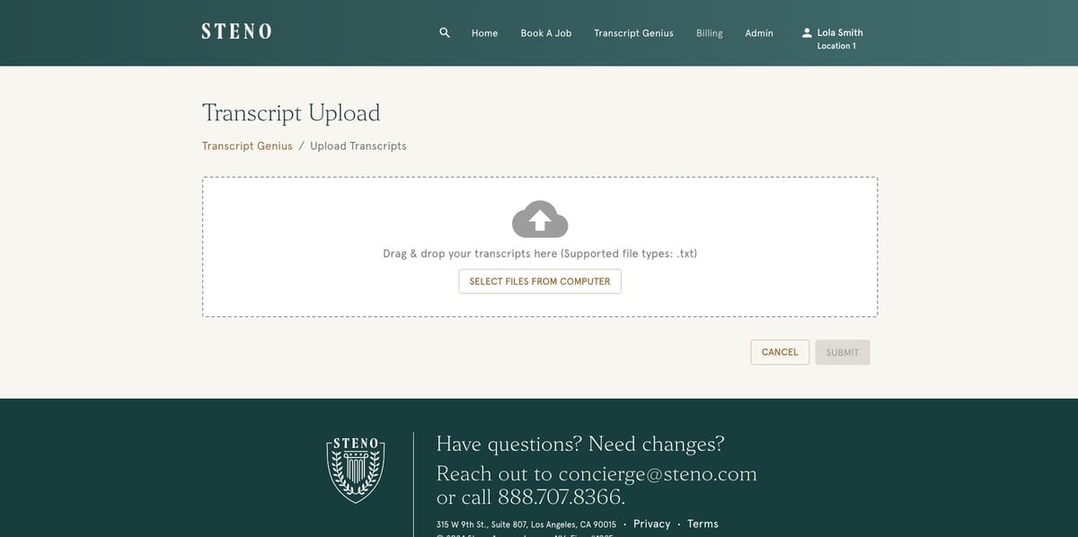 Transcript Genius: AI-Powered Transcript Analysis | Steno
